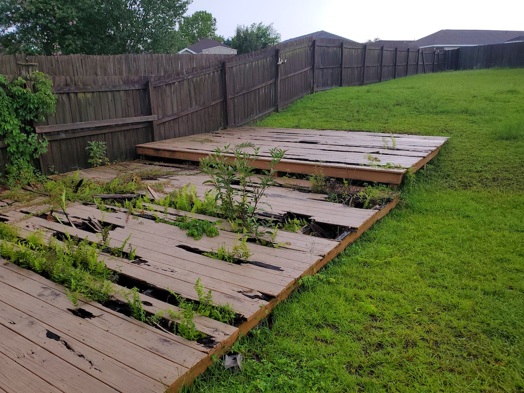 Deck Gone Wrong - Pensacola Junk Removal